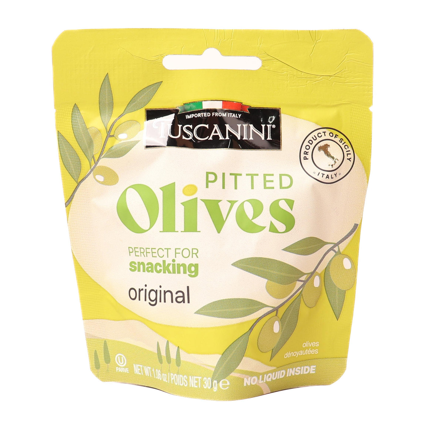 Home Tuscanini Pitted Olives, Original Flavor, Italian Imported, Pouch ...
