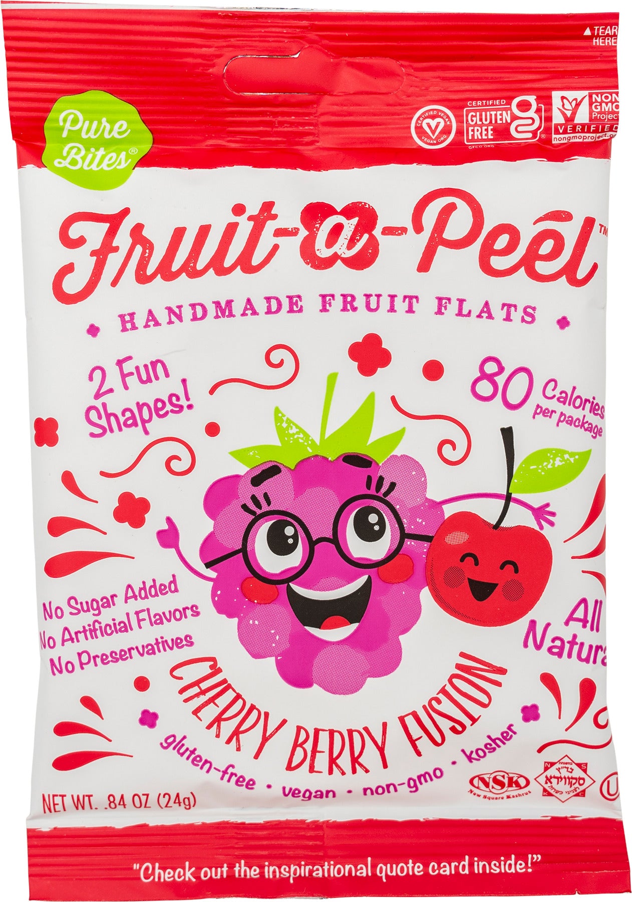 Buy Online Fruit a Peel Cherry Berry Fusion Fruit Flats 28g Pouch ...