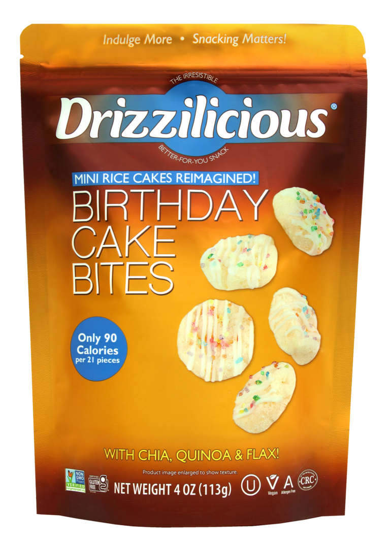 Buy Online Drizzilicious Birthday Cake Bites - 113g Mini Rice Cakes ...