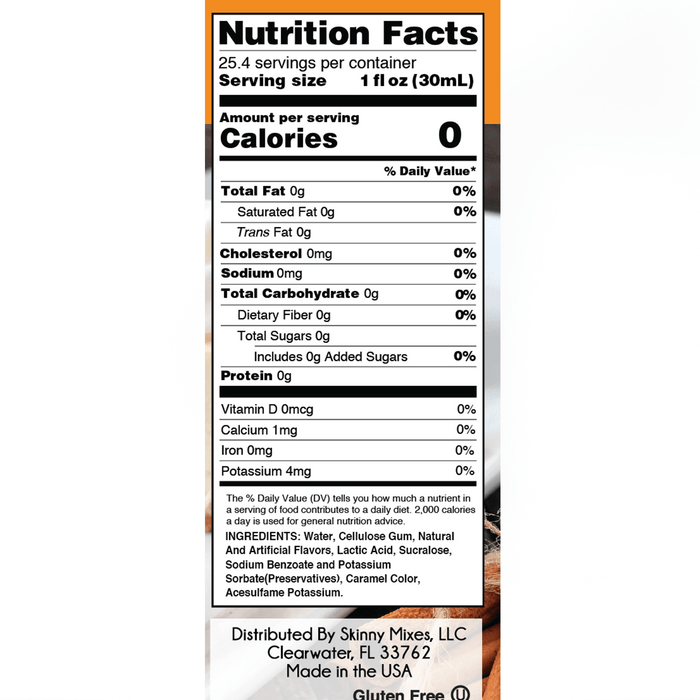 Buy Online Skinny Mixes Sugar-Free Pumpkin Cheesecake Syrup - Fall ...